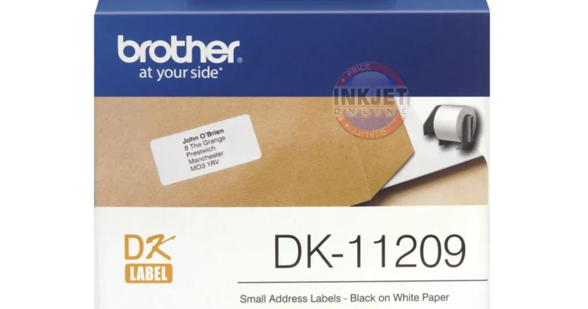 Brother DK-11209 Label Roll – 29mm x 62mm White Paper | Inkjet Online ...