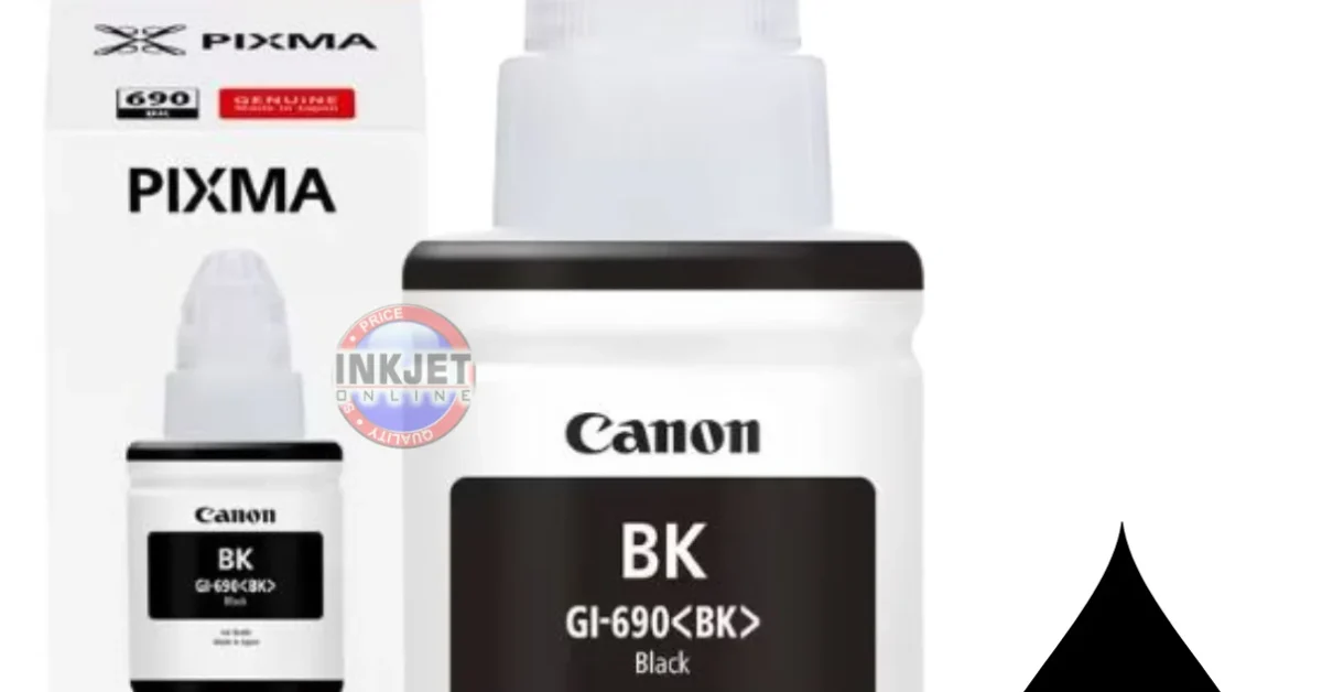 Canon GI-690BK (690 Black) Ink Bottle – Genuine Canon Refill – Inkjet ...
