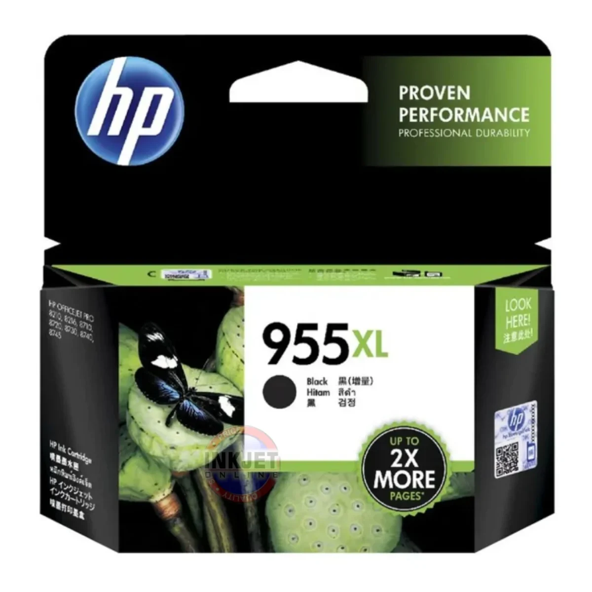 HP 955XL Black Ink Cartridge – L0S72AA – Inkjet Online