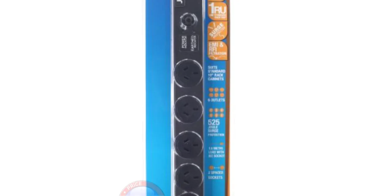 Jackson 6 Outlet Rack Mount Powerboard 19 inch 1.8m Lead | Inkjet Onli ...