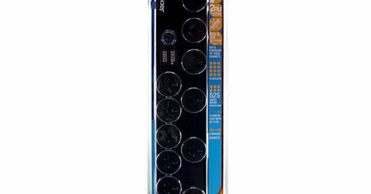 Jackson 12 Outlet Rack Mounted Powerboard 19 inch 1.8m Lead – Inkjet ...
