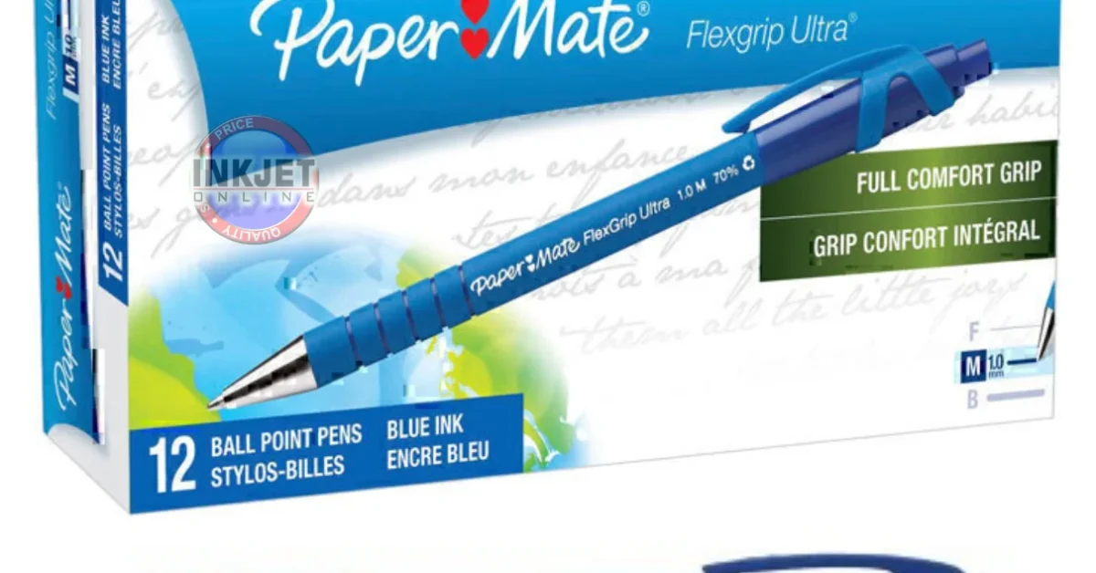 Papermate FlexGrip Pen (Retractable) 1.0mm Blue (Box 12) – Inkjet Online