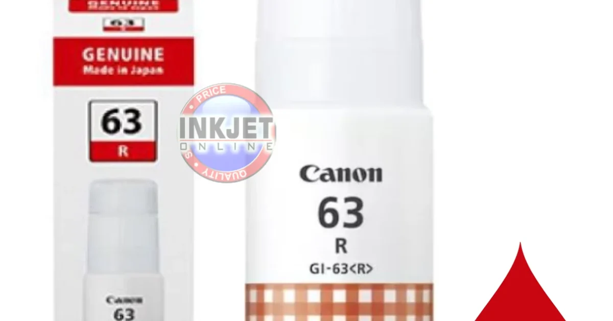 Canon 63 Red Ink Bottle | Mega Tank Ink | Inkjet Online – Inkjet Online