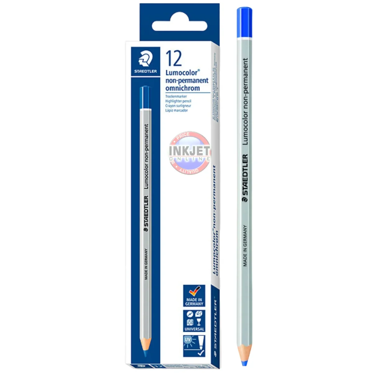 Staedtler Lumocolor 108-3 Dry Marking Pencils – Blue – Inkjet Online
