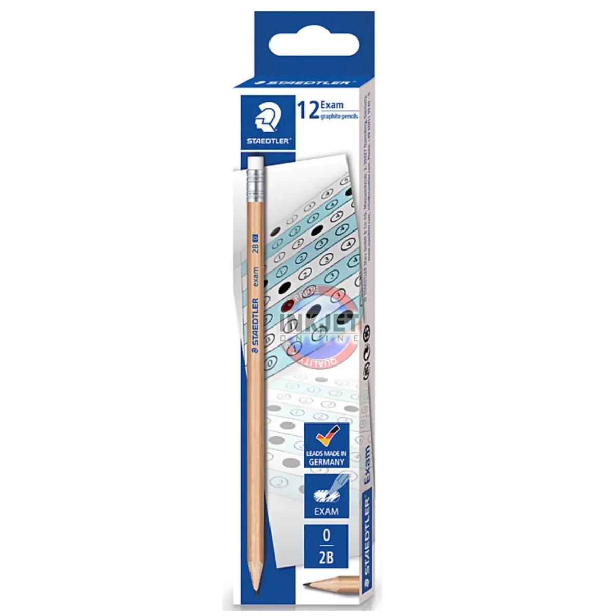 Staedtler 2B Natural Graphite Pencils with Eraser (12 Pack) – Inkjet Online