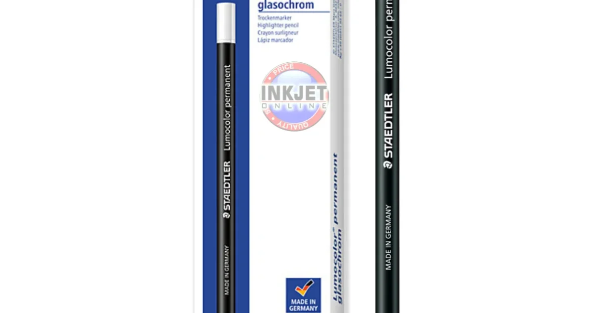 Staedtler Lumocolor 108-20-0 Waterproof Dry Marking Pencils (White ...