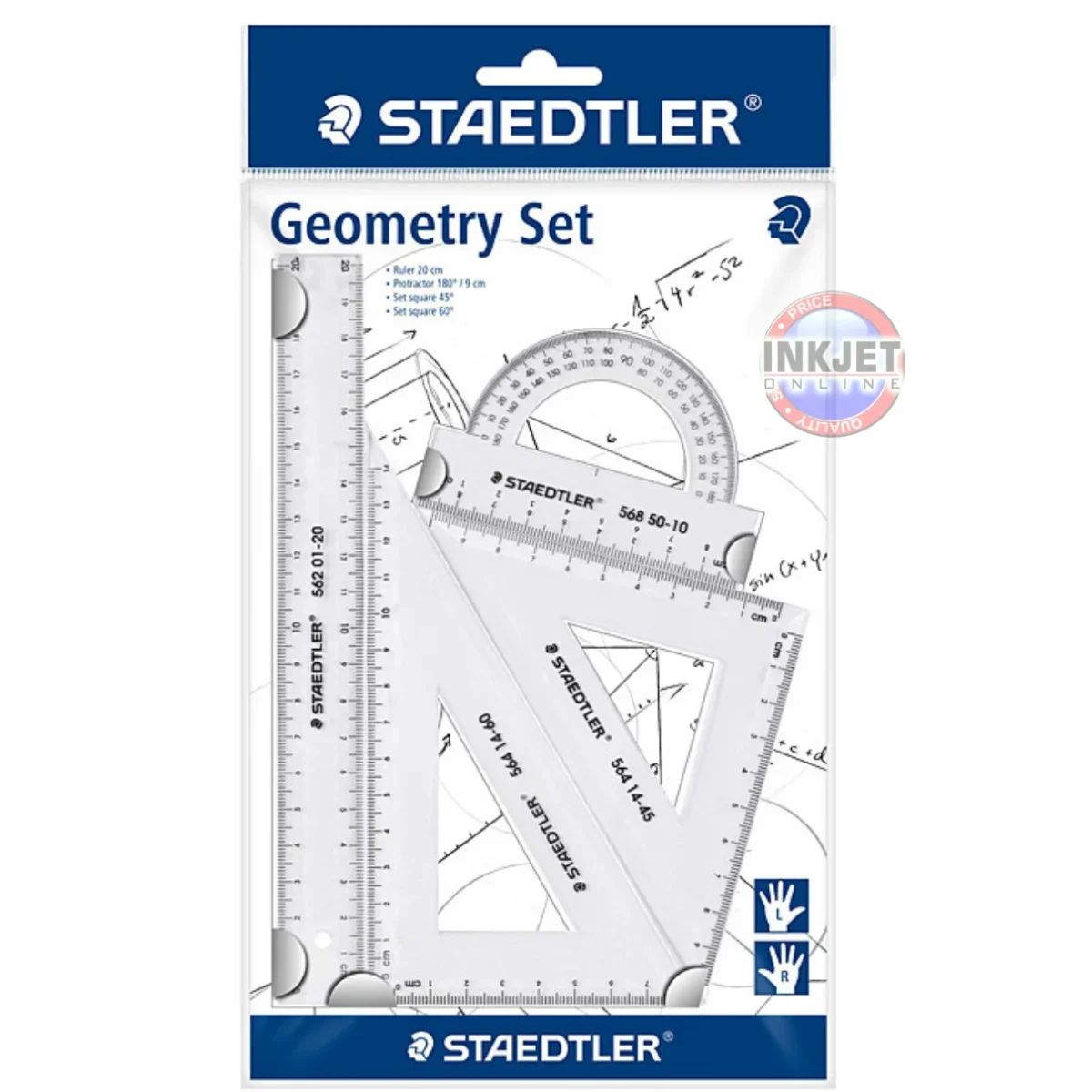 Staedtler Geometry Set – 4 Pieces | Inkjet Online Australia – Inkjet Online