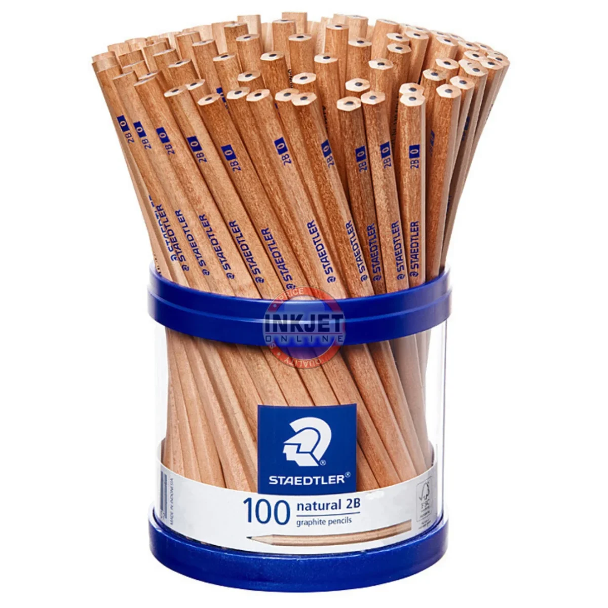 Staedtler Natural Graphite Pencils 2B Cup 100 | Inkjet Online – Inkjet ...