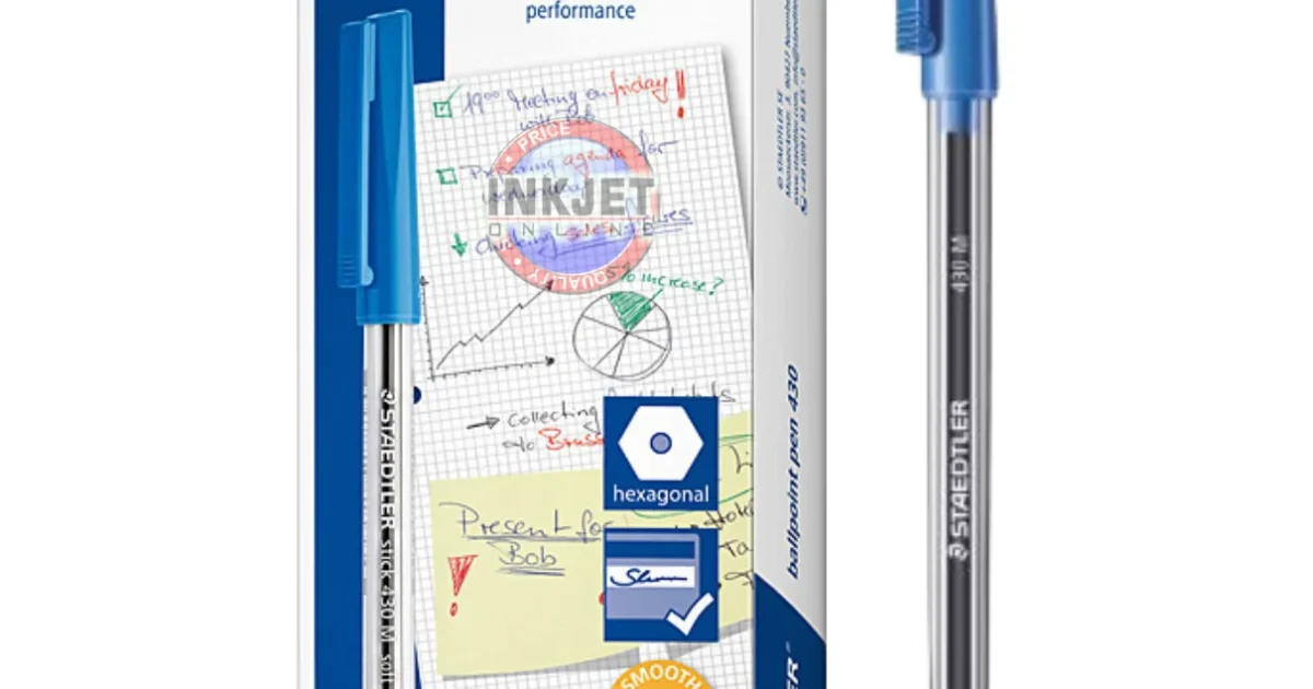Staedtler Ballpoint Pen 430 Medium 1.0mm Blue Box 10 – Inkjet Online ...