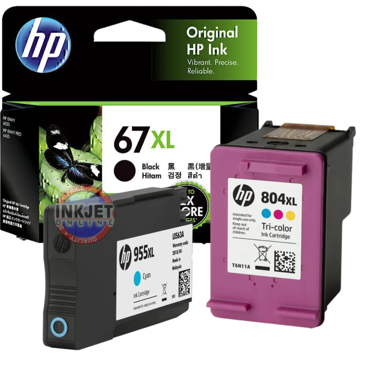 Genuine HP Ink Cartridges | DeskJet, Envy, OfficeJet & PhotoSmart ...