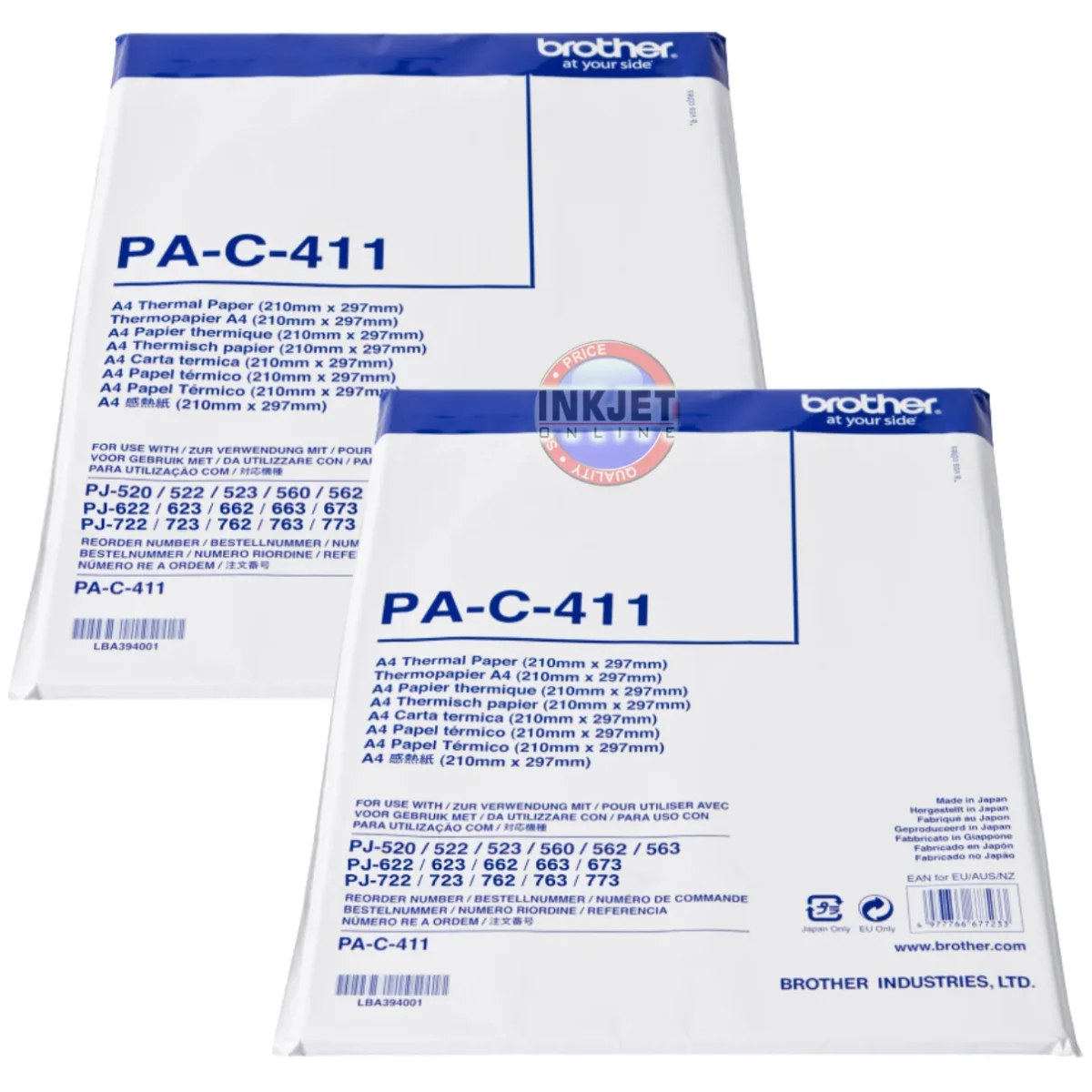 Brother PocketJet Papers – A4 Thermal Rolls & Sheets – Inkjet Online