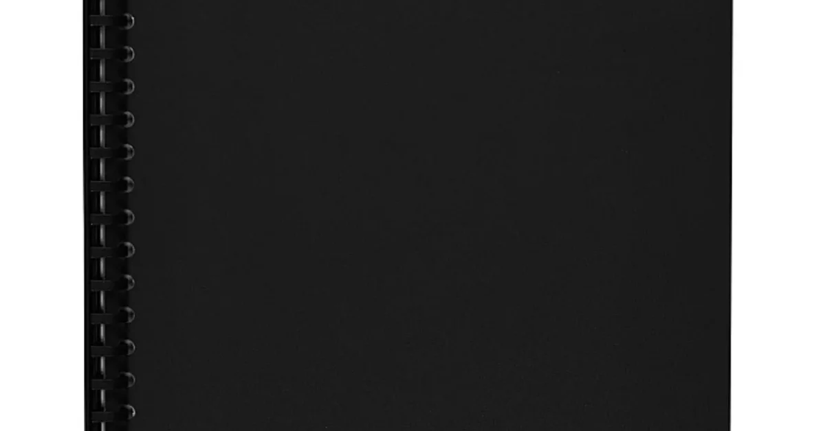 Marbig Display Book (Refillable, A4) 20 Pocket (Black) – Inkjet Online