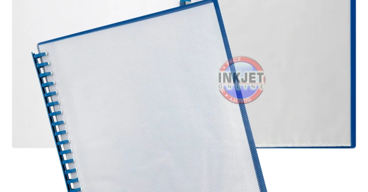 Marbig Display Book (Refillable, A4) 20 Pocket (Clear / Blue) – Inkjet ...