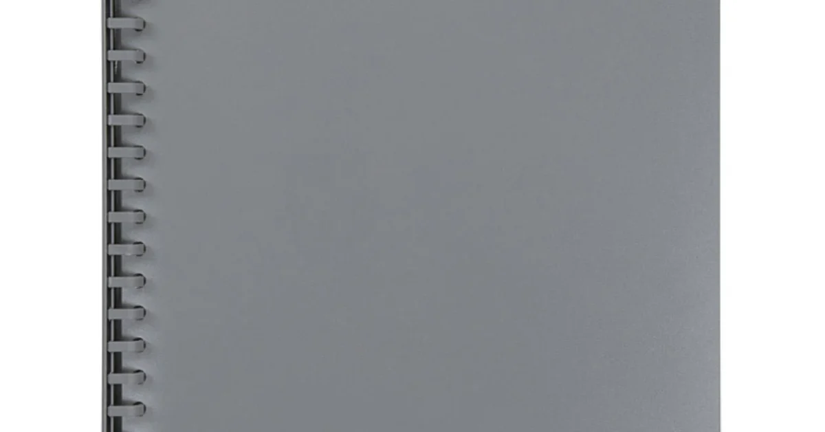 Marbig Display Book (Refillable, A4) 20 Pocket (Grey) – Inkjet Online