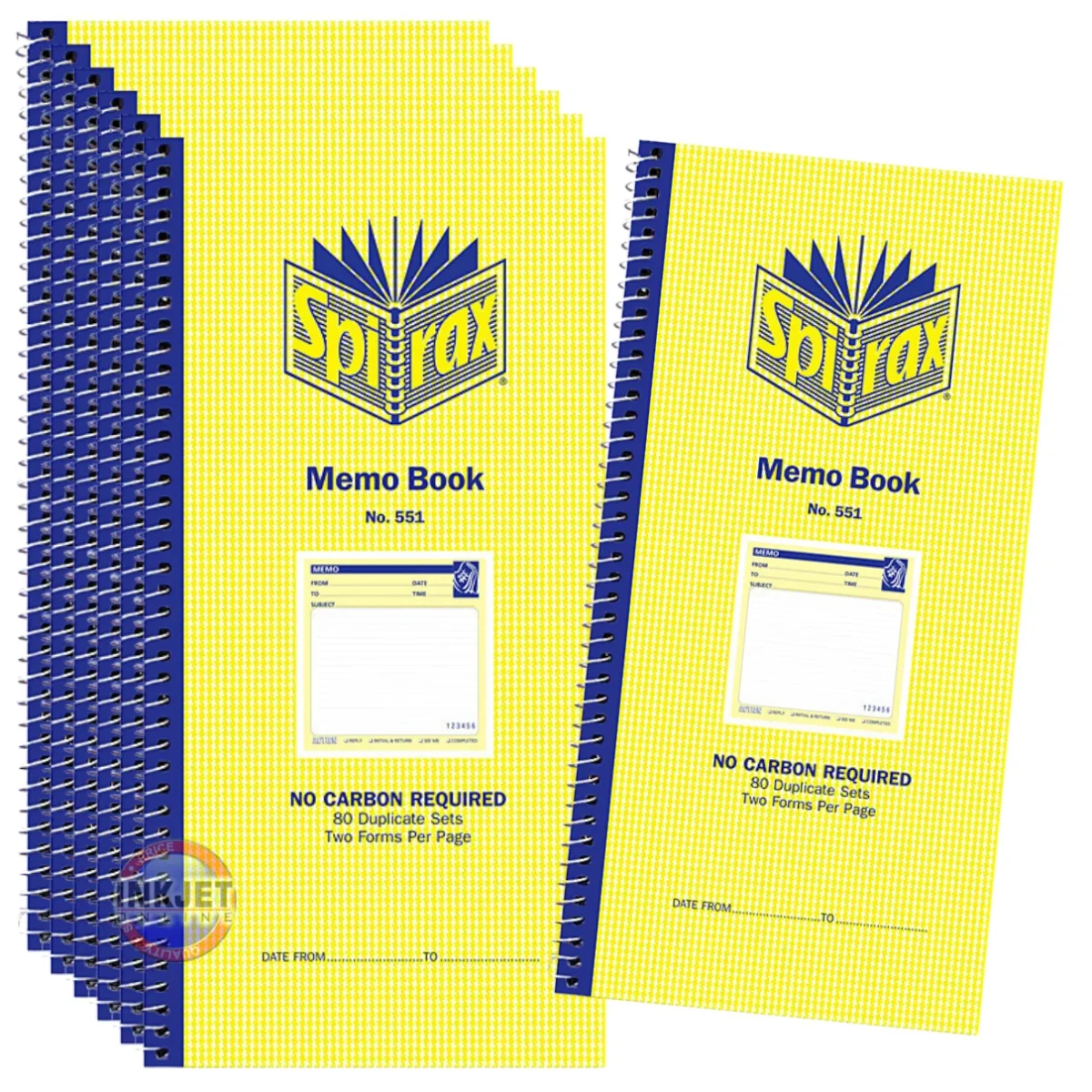Spirax Memo Books (No 551) Pack 10 | Inkjet Online – Inkjet Online