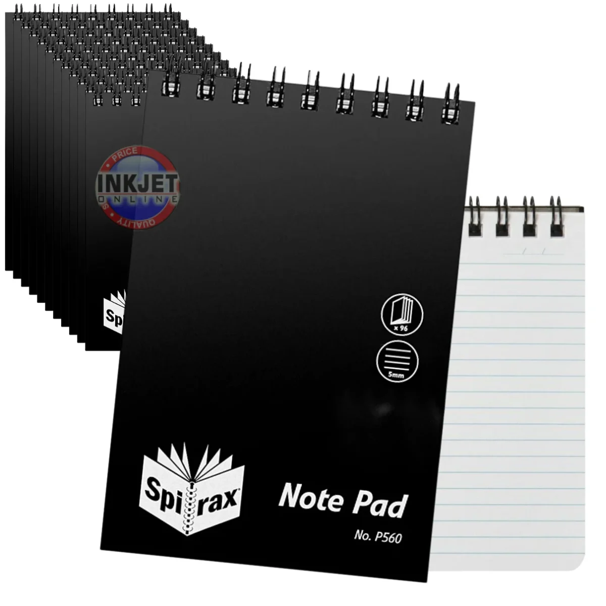 Spirax P560 Note Pad 112 x 77mm 96 Page Poly Cover – Pack 40 – Inkjet ...