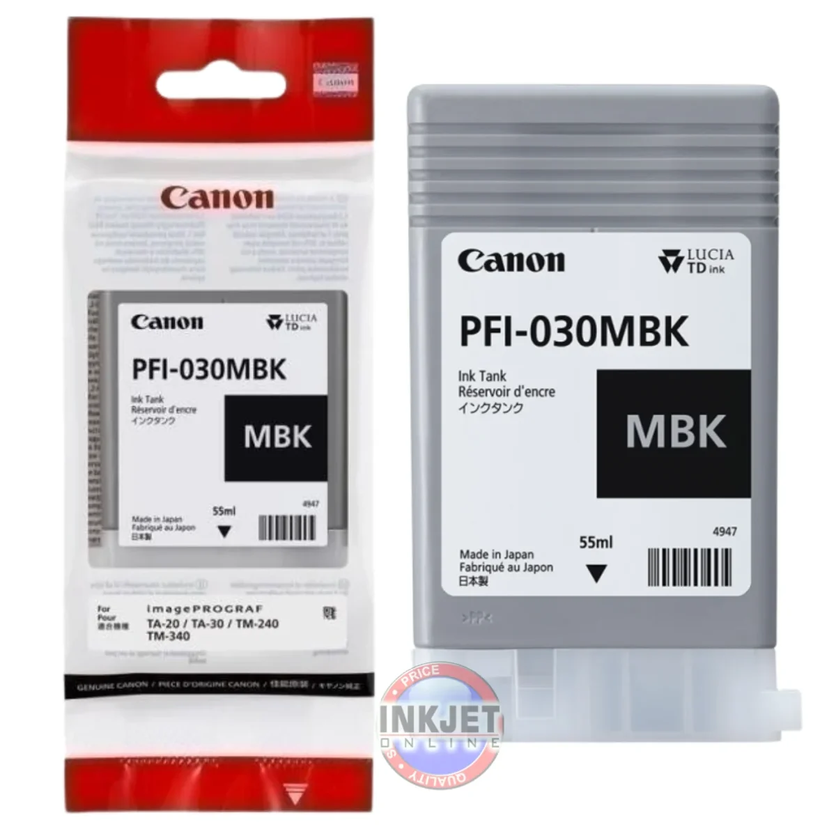 Canon PFI030 Matte Black Ink Cartridge – Inkjet Online
