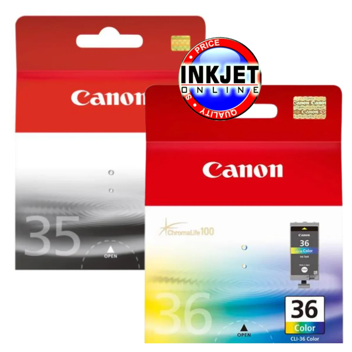 Canon Pixma iP100 Ink (PGI-35 & CLI-36) | Genuine Cartridges & Paper ...