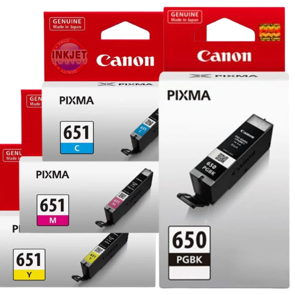 Canon PGI-650 / CLI-651 Cartridge Pack (4 Inks) – Inkjet Online