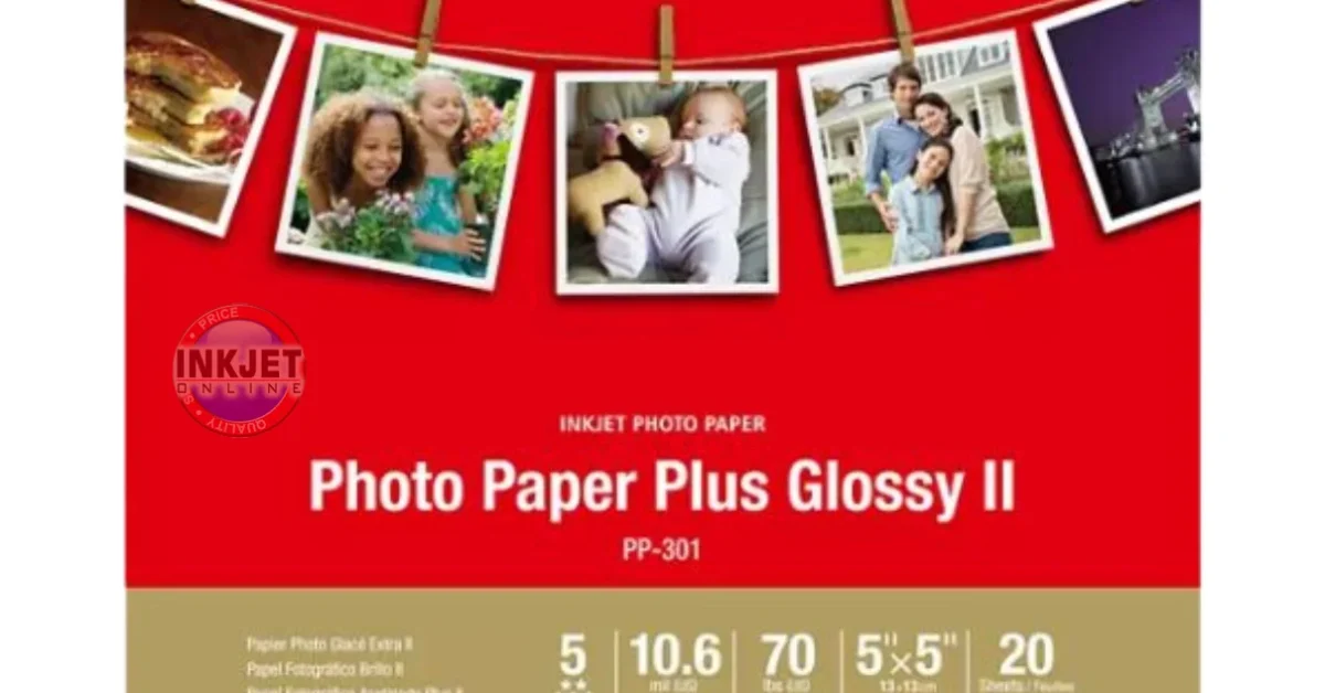 Canon PP301 Paper Plus Glossy II (5×5) Pk 20 | Inkjet Online – Inkjet ...