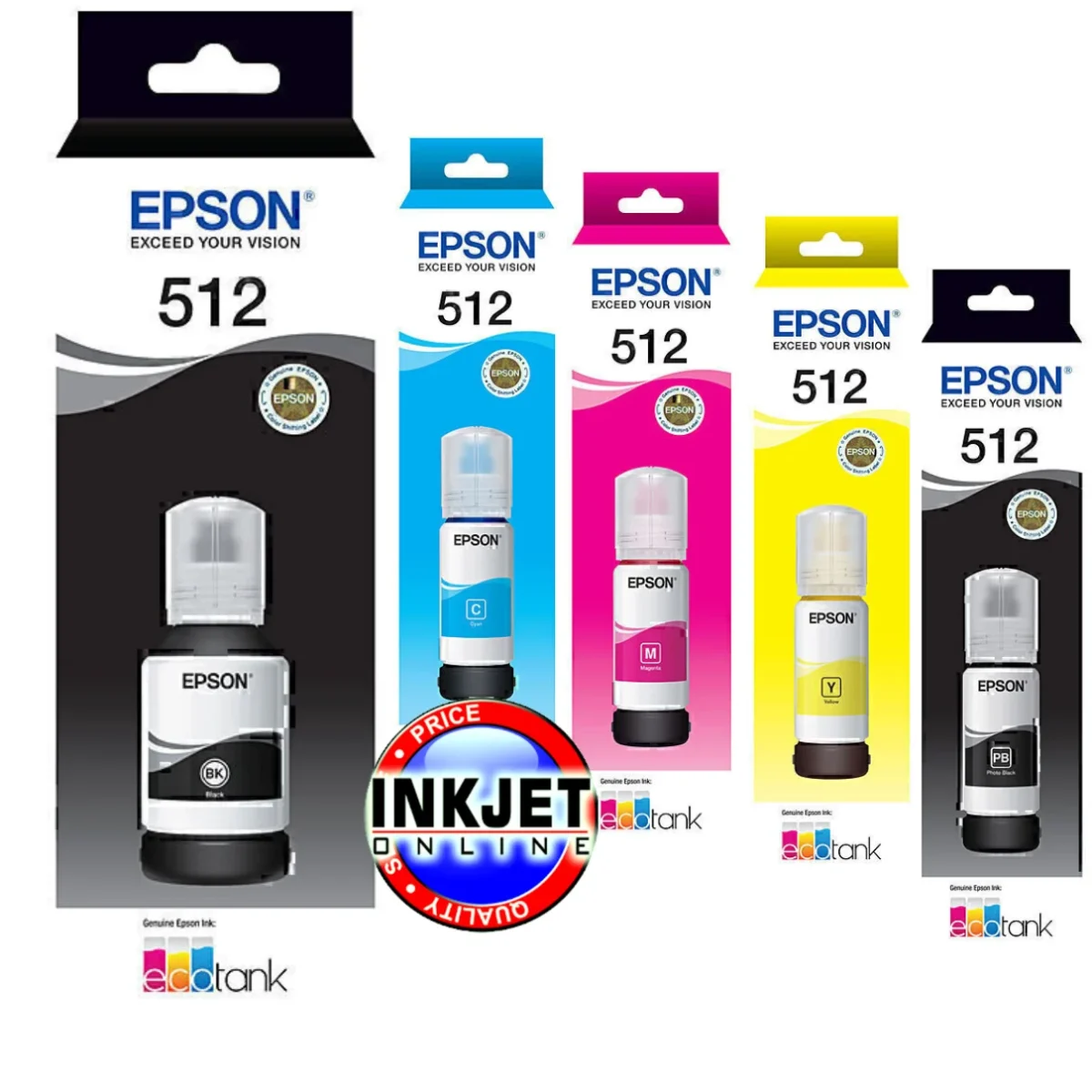 Epson EcoTank ET-7750 Printer Inks – Inkjet Online