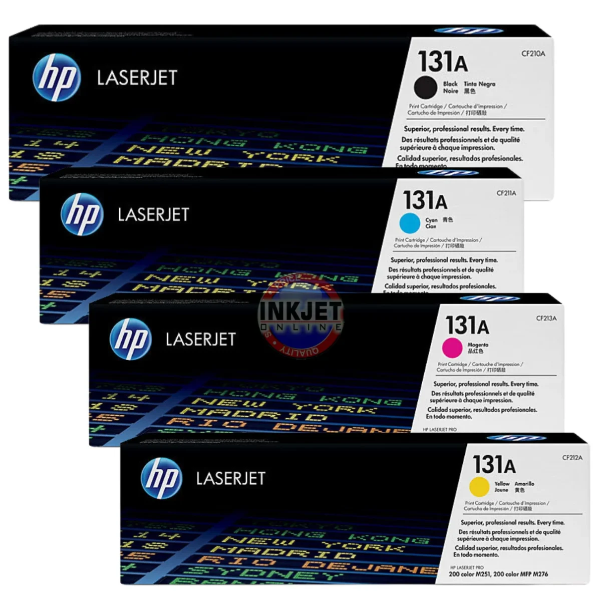 HP 131A Cartridge Pack – Black & Colour (4 x Toners) – Inkjet Online