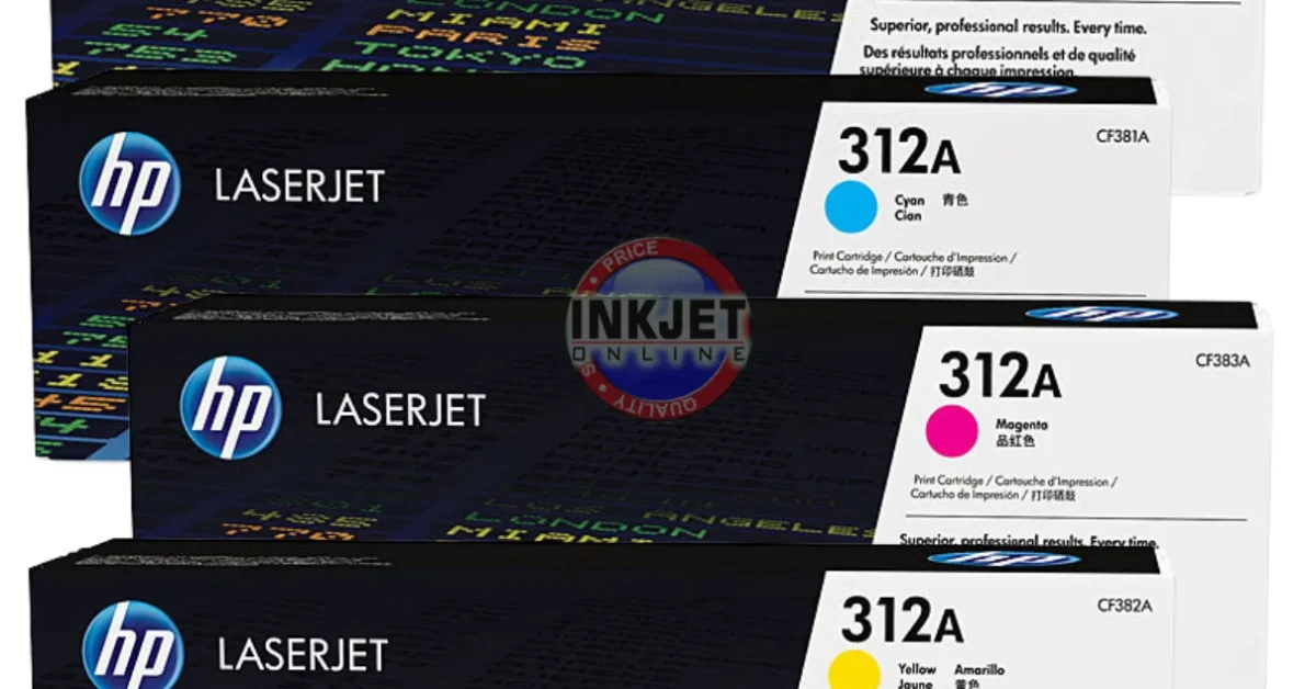 HP 312X Black / 312A Colour Cartridge Pack (4 x Toners) – Inkjet Online
