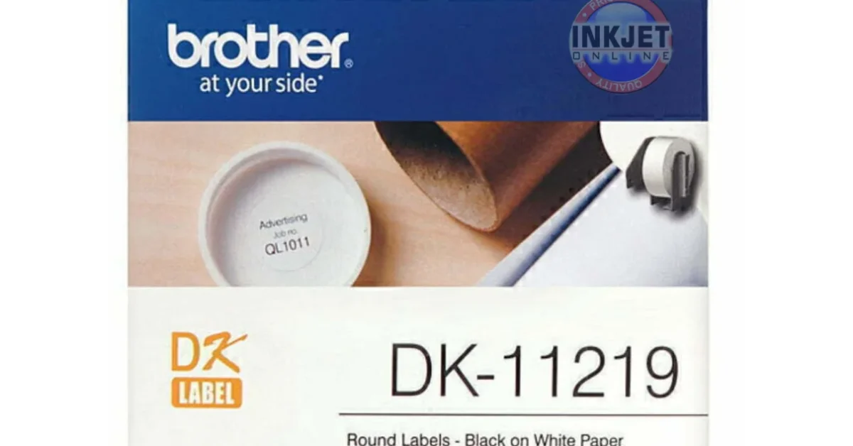 Brother DK-11219 Label Roll – 12mm Round White | Inkjet Online – Inkjet ...