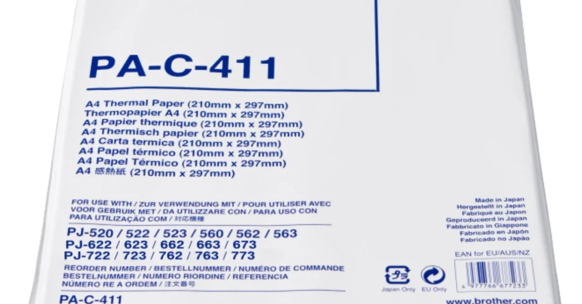 Brother Pocket Jet A4 Paper (PAC411) 100 Sheets | Inkjet Online ...