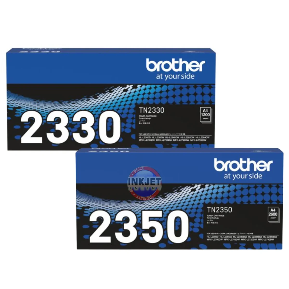 Brother MFC-L2720dw Printer Toner Cartridges – TN-2330, TN-2350 ...