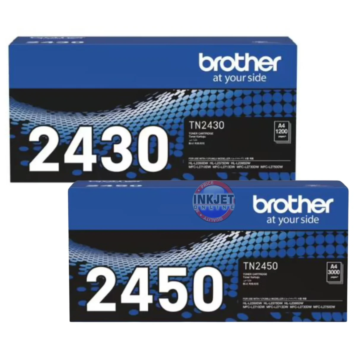 Brother MFC-L2710dw Printer Cartridges – TN-2430, TN-2450 – Inkjet Online