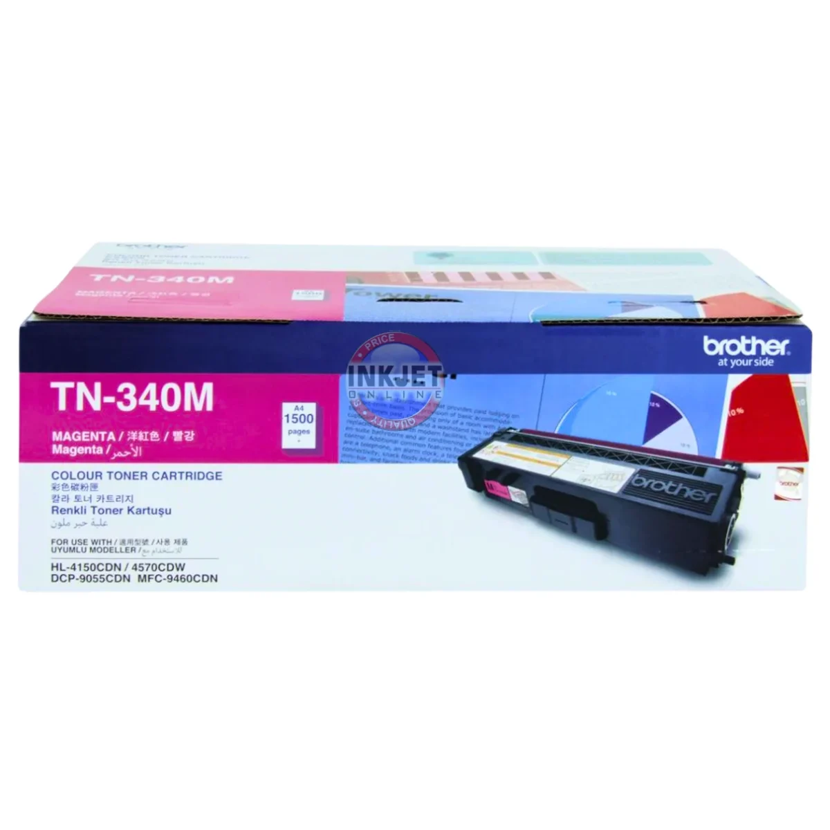 Brother TN340 Magenta Toner Cartridge – Inkjet Online