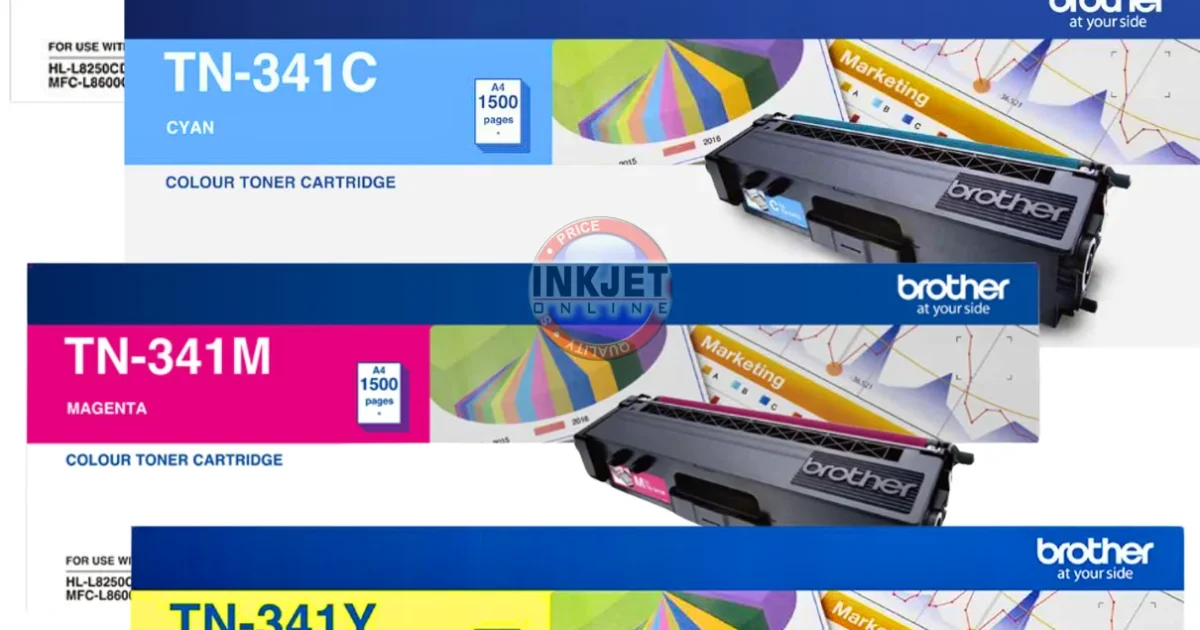 Brother TN346 Black / TN341 Colour Cartridge Pack (4 x Toners) – Inkjet ...