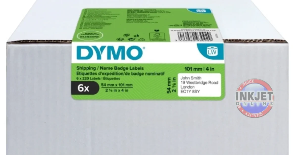 Dymo LW Shipping Labels 54mm x 101mm – 6 Rolls x 220 Labels (2093092 ...