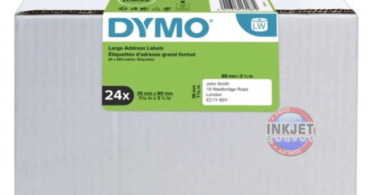 Dymo LW Address Labels (36mm x 89mm) 24 x 260 Labels – Inkjet Online