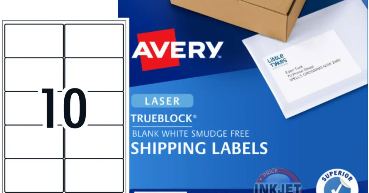 Avery Shipping Labels 10up – 1000 Labels (Laser) | Inkjet Online ...