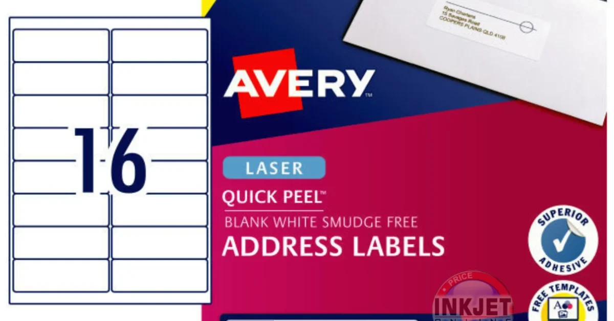 Avery Address Labels 16up – 1600 Labels (Laser) | Inkjet Online ...