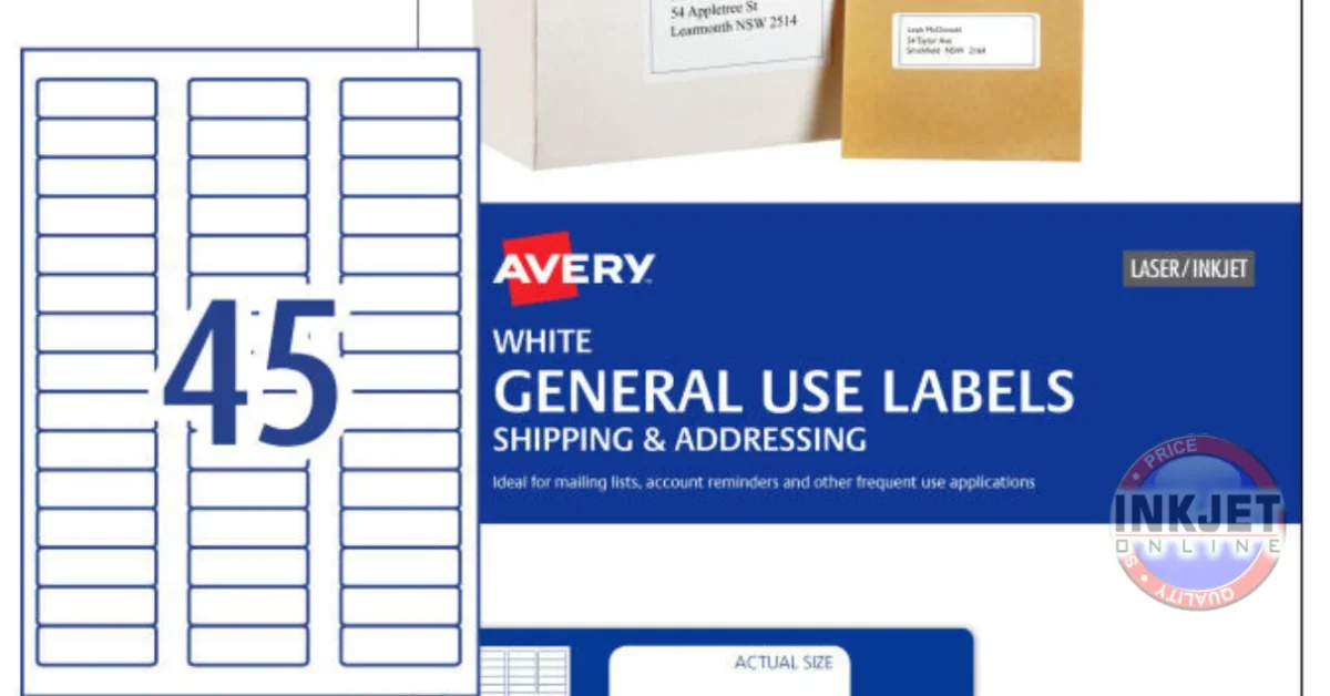 Avery 45up General Use Labels – 4500 Labels | Inkjet Online – Inkjet Online