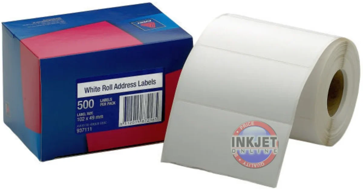 Avery Dispenser 102 x 49mm White Roll 500 | Inkjet Online – Inkjet Online