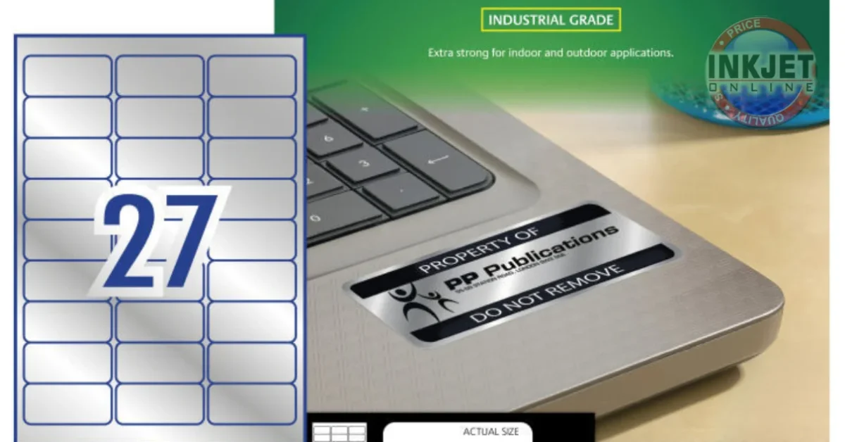 Avery (27up) Silver Heavy Duty Identification Labels (540 Labels ...