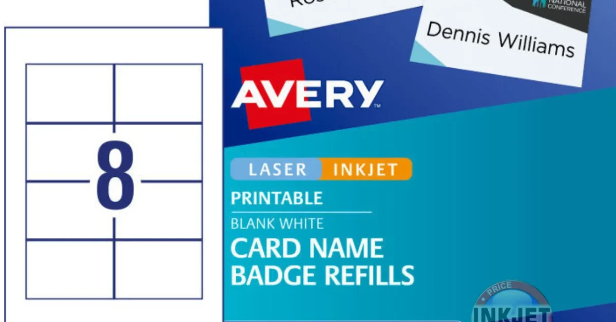 Avery Card Name Badge Refills | Inkjet Online – Inkjet Online