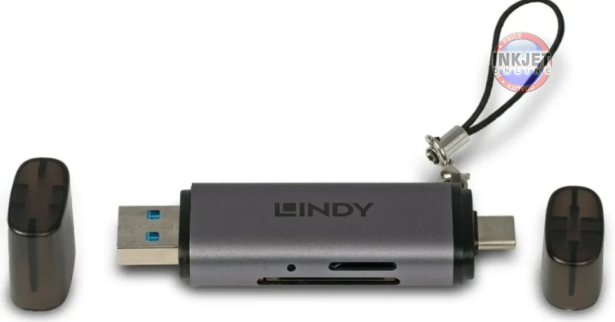 Lindy USB-A / C SD & Micro SD Card Reader – Inkjet Online