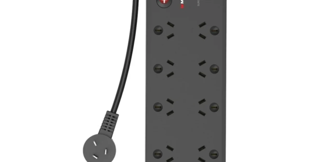Monster 8 Socket Surge Protector Powerboard (USB-C / USB-A) – Inkjet Online