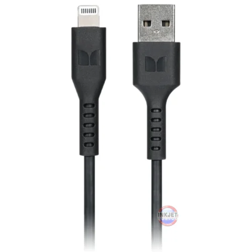 Monster Lightning to USB-A Thermo Plastic Cable (1.2m) Black – Inkjet ...