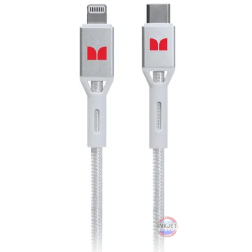Monster Lightning to USB-C Braided Cable (1.2m) White – Inkjet Online