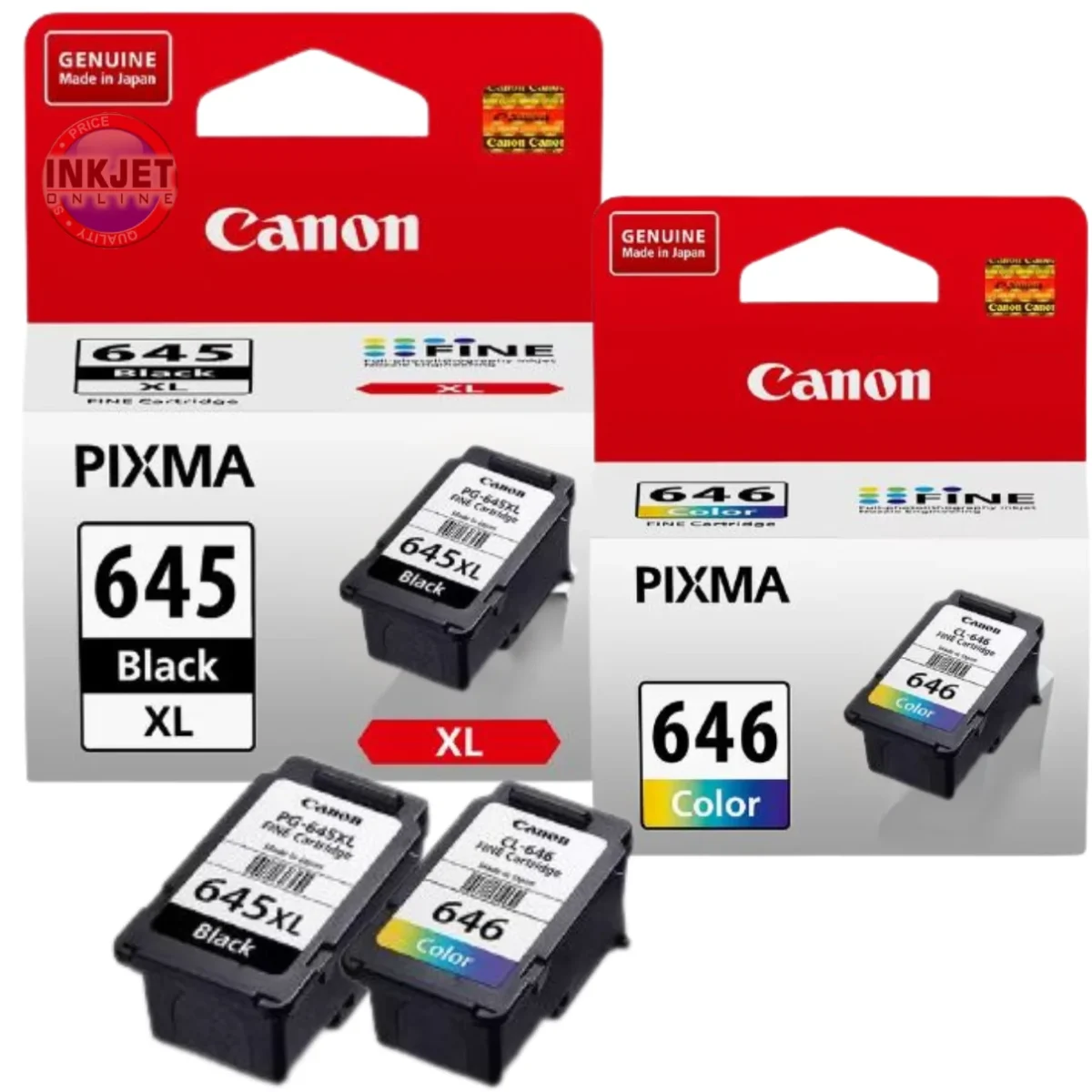 Canon PIXMA TS3660 Ink (PG-645/CL-646) & A4 Papers – Inkjet Online