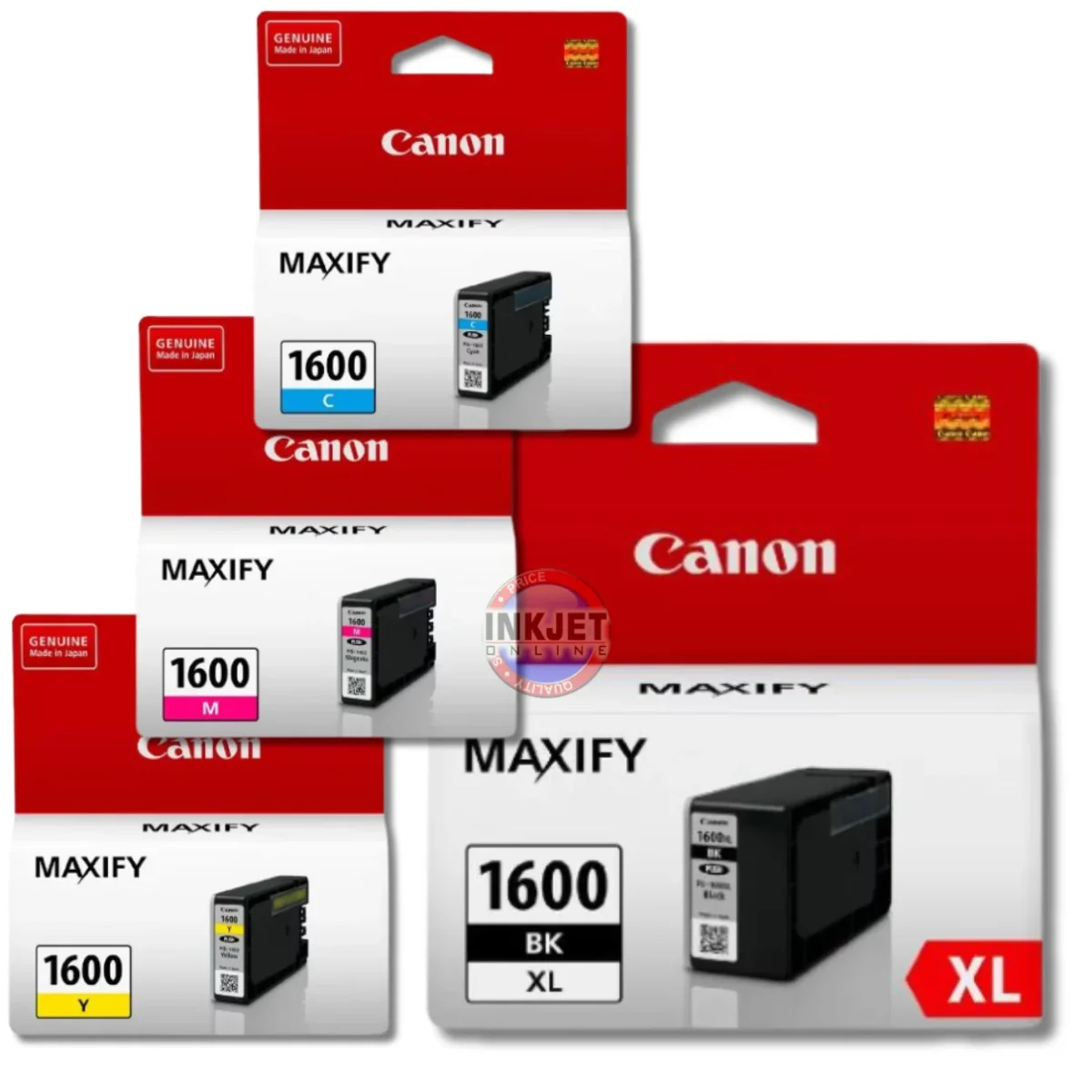 Canon PGI-1600XL Ink Cartridge Pack (BK XL + CMY) | Maxify Printers ...