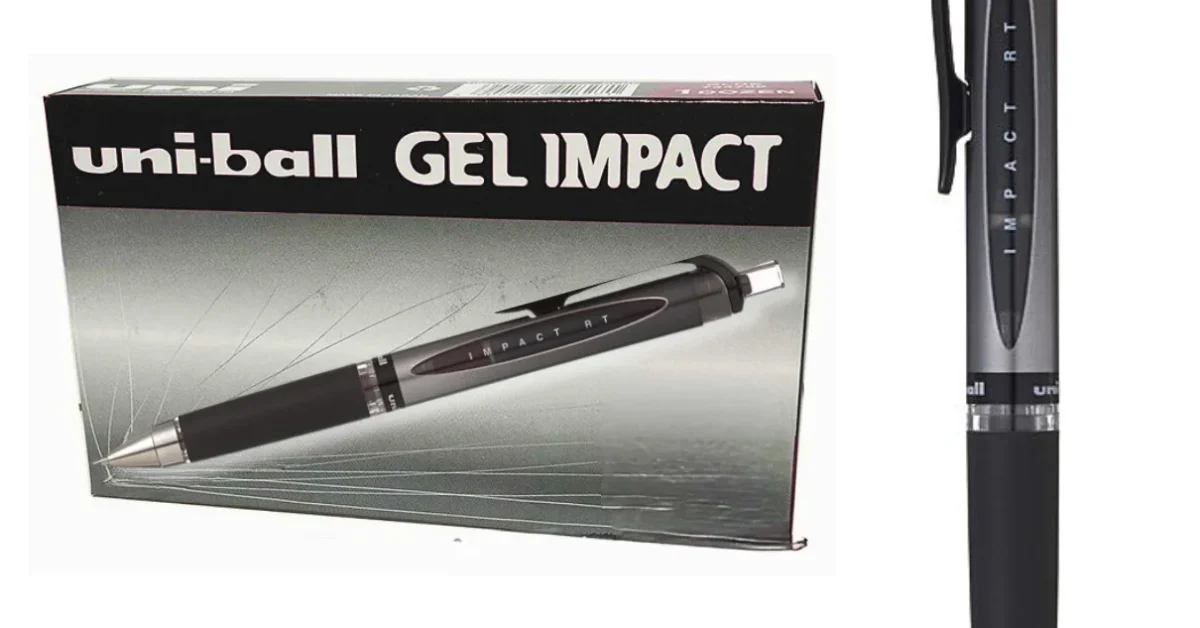 Uni-Ball Gel Impact Retractable Pen – Black (Box of 12) – Inkjet Online
