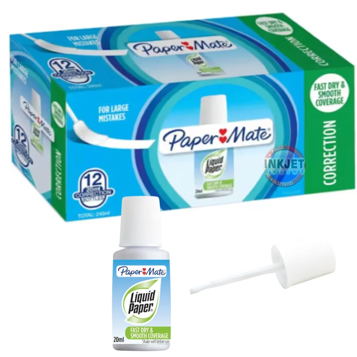 Liquid Paper Correction Fluid Bottles 20ml – Box 12 – Inkjet Online